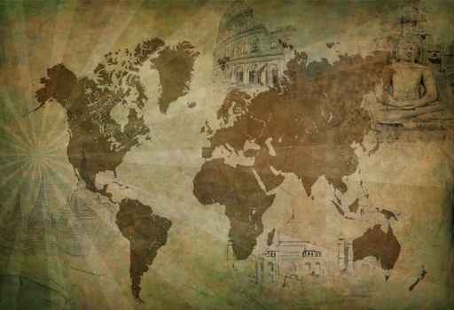 ancient world travel map - Littlegate Publishing