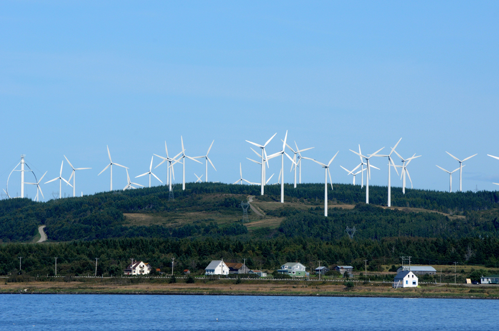 Quebec, wind generator in Cap Chat in Gaspesie - Littlegate Publishing